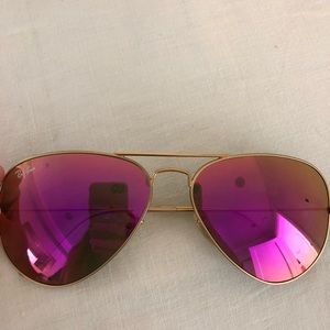 Ray-Ban | Accessories | Pink Ray Ban Aviator | Poshmark